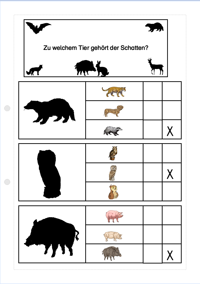 Schattenbilder erstellen und weitere Tipps | Worksheet Crafter